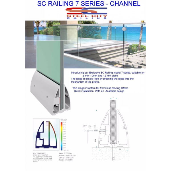 7 Series Channel - Sky Railing, for quality glass balustrade systems in ...